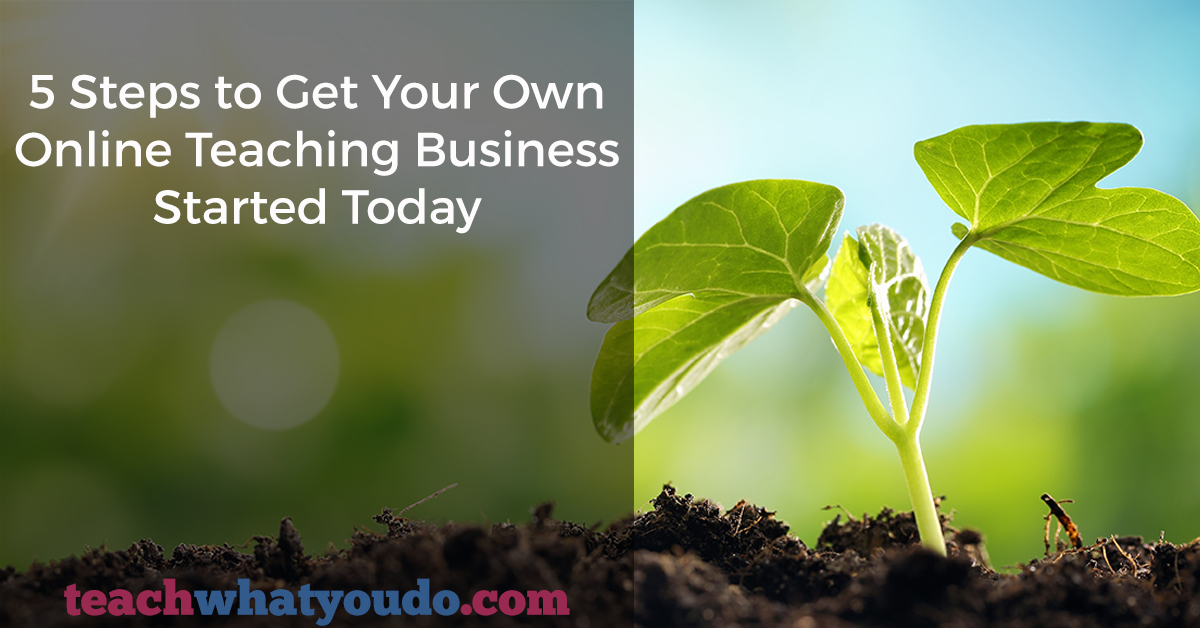 5 Steps to Get Your Own Online Teaching Business Started Today | Teach ...